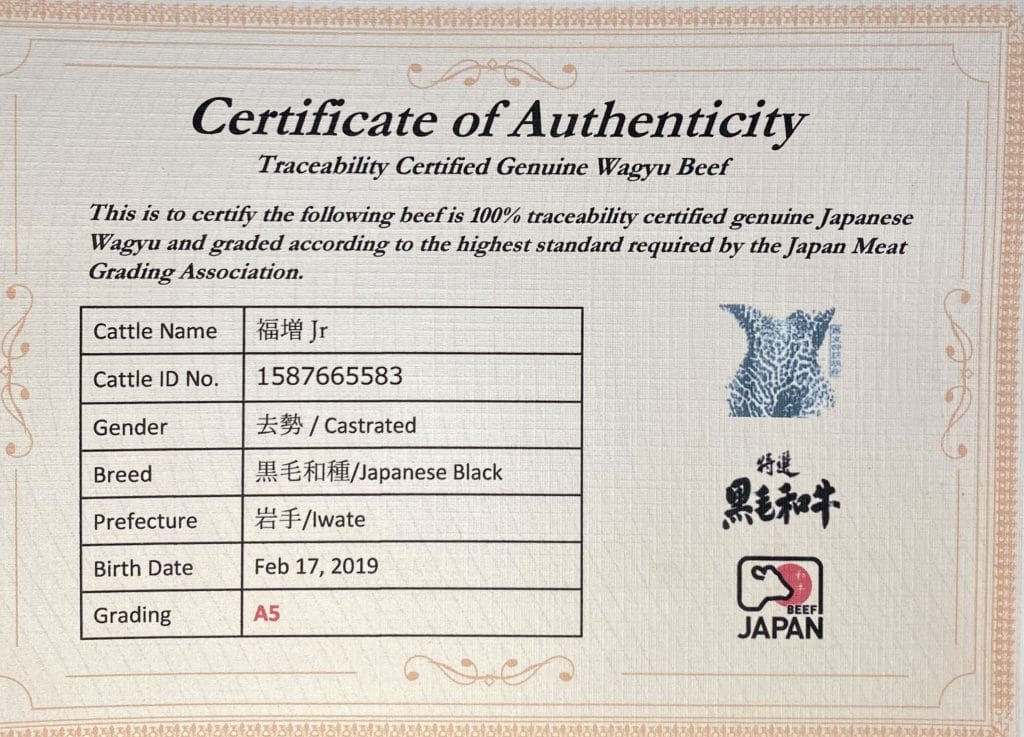 Japanese A5 Wagyu Ribeye 8 oz steak | Snider Bros. Meats